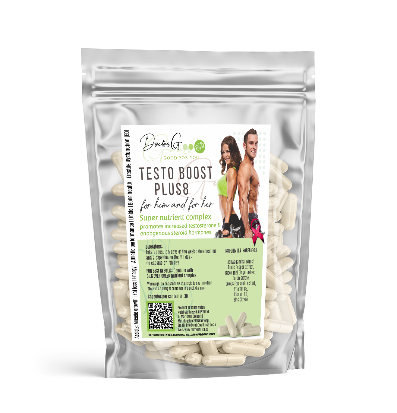 Dr G - TESTO BOOST PLUS 8 Testosterone Booster | Nutr8deli